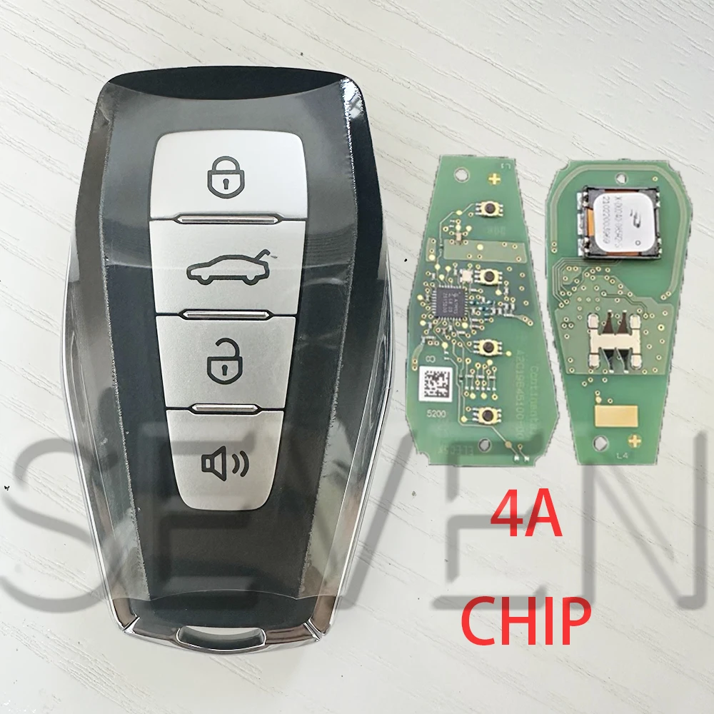 Original 4Button 434MHZ Remote Control Key for GEELY GEOMETRY with 4A ...