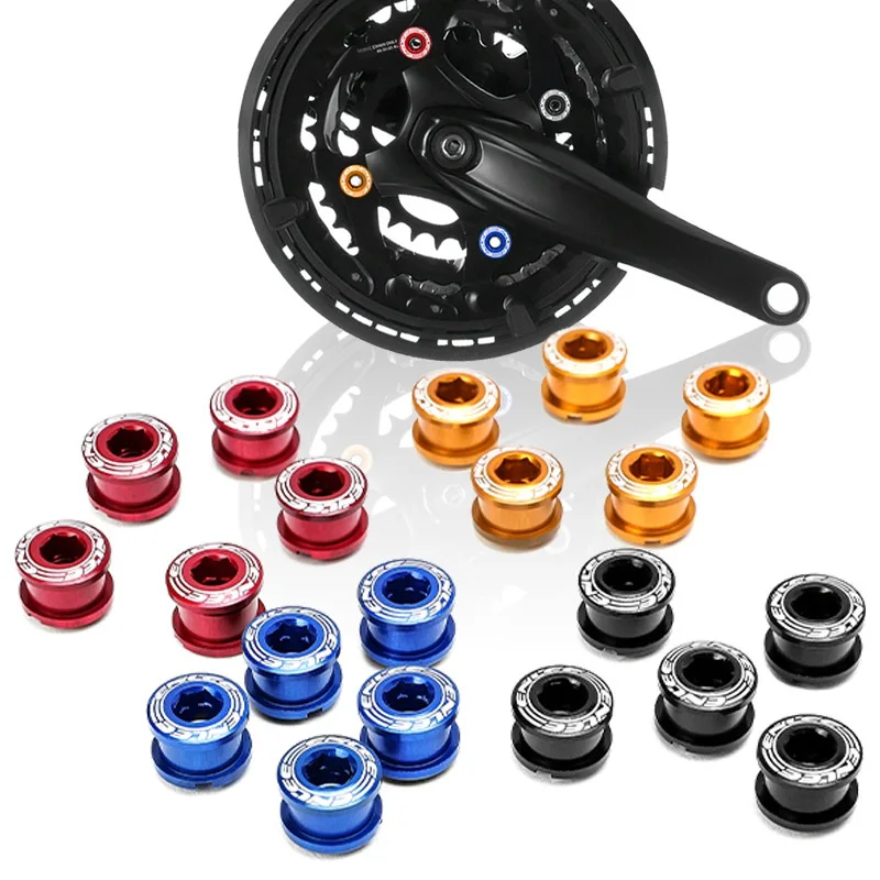 5pc-Bike-Chainring-Bolts-Road-MTB-Plate-Screws-Single-double-Crankset ...