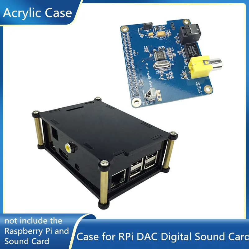 Acrylic-Case-for-Raspberry-Pi-3-Model-B-Plus-Digital-Sound-Card-HIFI ...