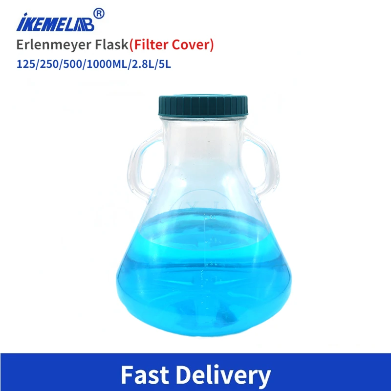 IKEME-5L-Sterile-Erlenmeyer-Flask-Plastic-Round-Bottom-Cell-Culture ...