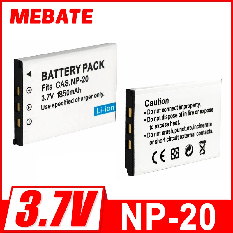 Batería de cámara NP20 NP-20 para Casio EX-Z7 Z8 Z11 Z60 Z65 Z70 Z75 ...