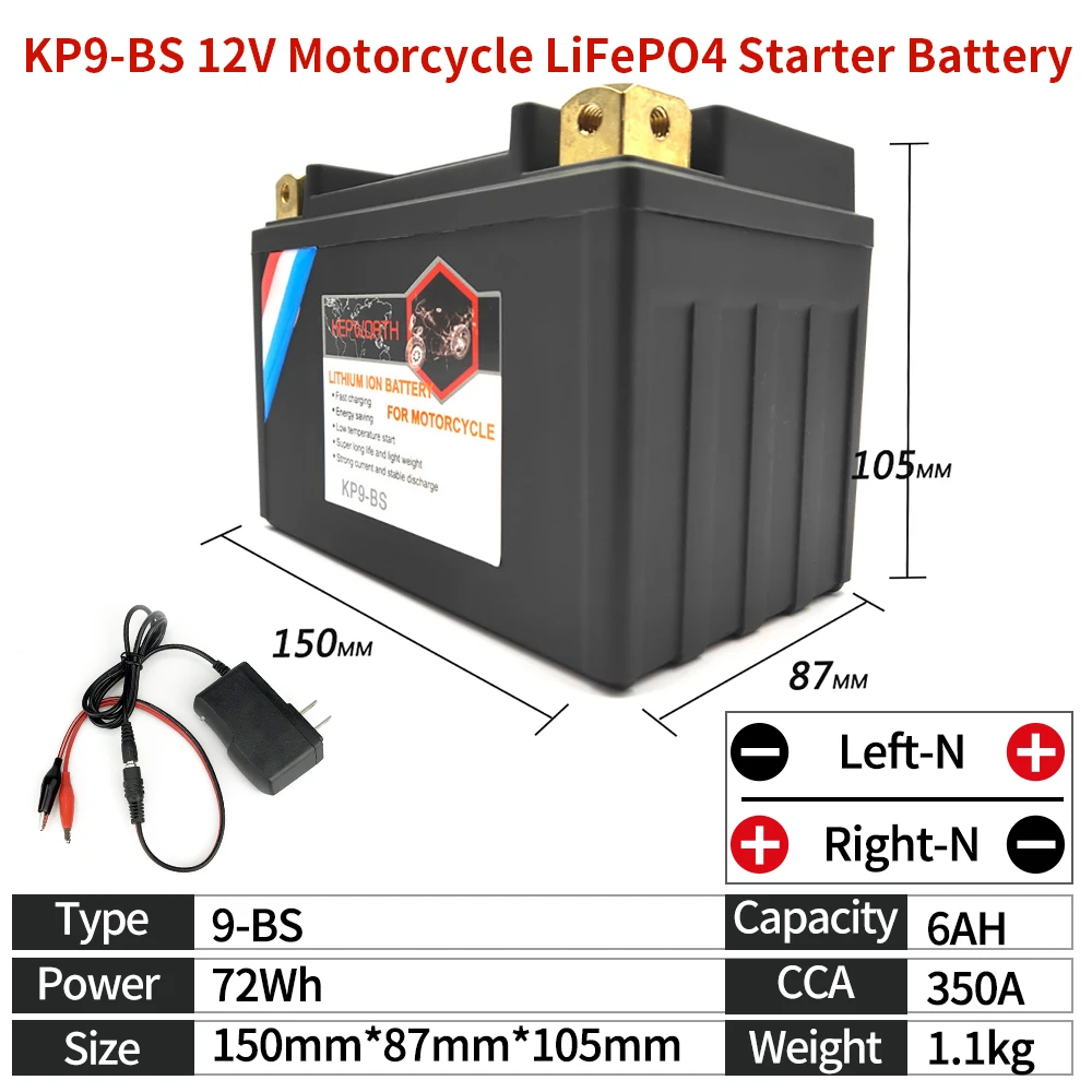 Lifepo4 Motorcycle Battery 12v | Motorcycle Battery 12v 6ah | Motorbike ...