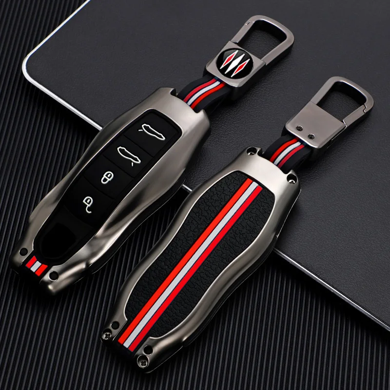 Zinc-Alloy-Car-Remote-Key-Case-Cover-Shell-Fob-For-Porsche-Panamera ...