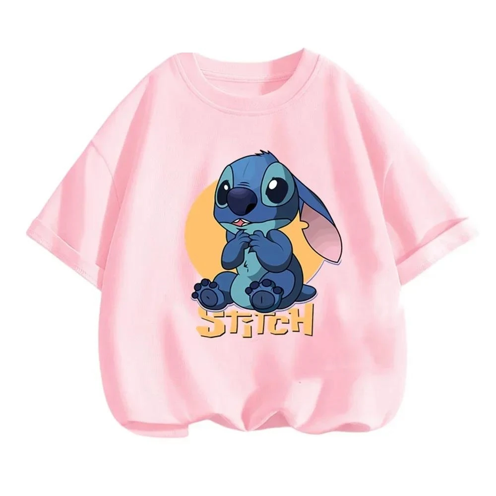 Camiseta de verano para niños, camiseta de Stitch Kawaii, camiseta de ...