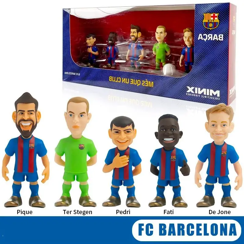 MINIX-COLLECTIBLE-FI-Barcelona-Cartoon-Soccer-Player-Ball-Action-Figure ...