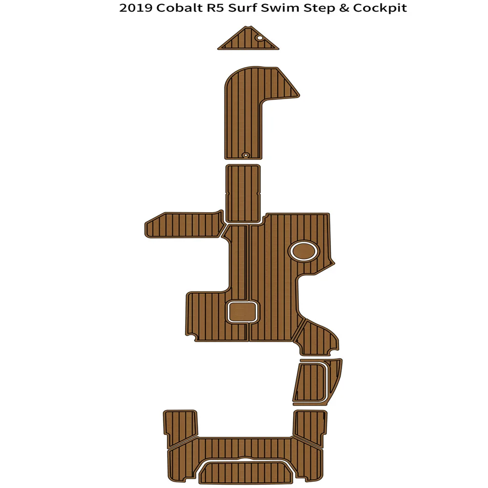 2019-Cobalt-R5-Surf-Swim-Platform-Cockpit-Pad-Boat-EVA-Foam-Teak-Deck ...