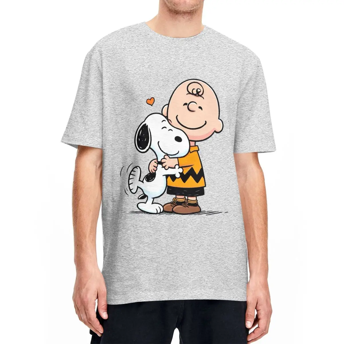 Camiseta de hombre de Peanuts Charlie Brown y Snoopy con corazón ...
