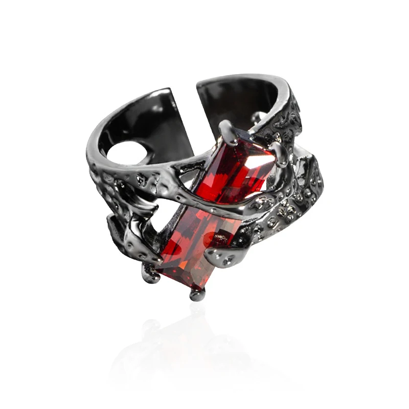 Gothic-Style-Rings-Geometric-Imitation-Crystal-Lava-Liquid-Sensation ...