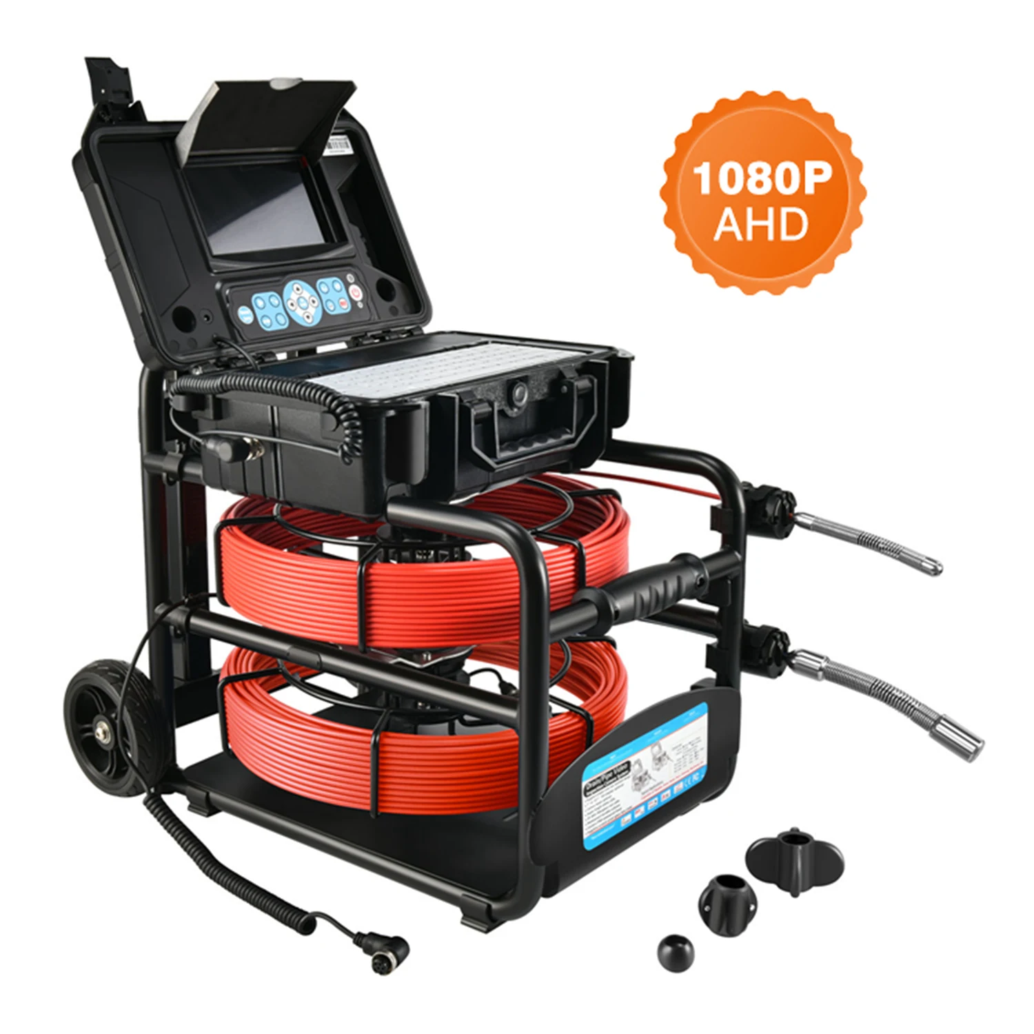 1080P-AHD-Dual-Heads-Video-Pipe-Plumbing-Sewer-Camera-Drain-Inspection ...