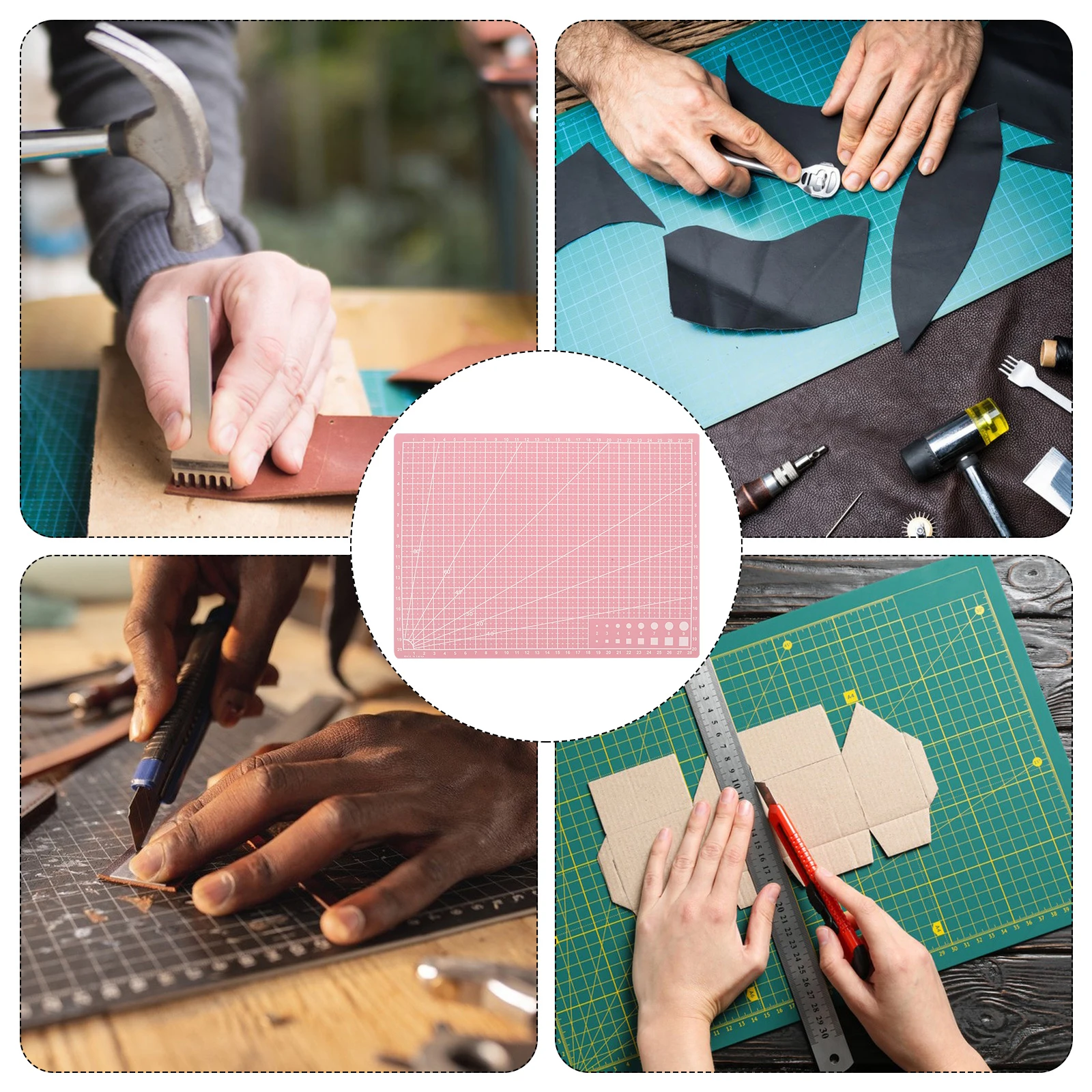 A4 Craft Cutting Mat Professional Engraving Mat No Burr Tough Bendable ...