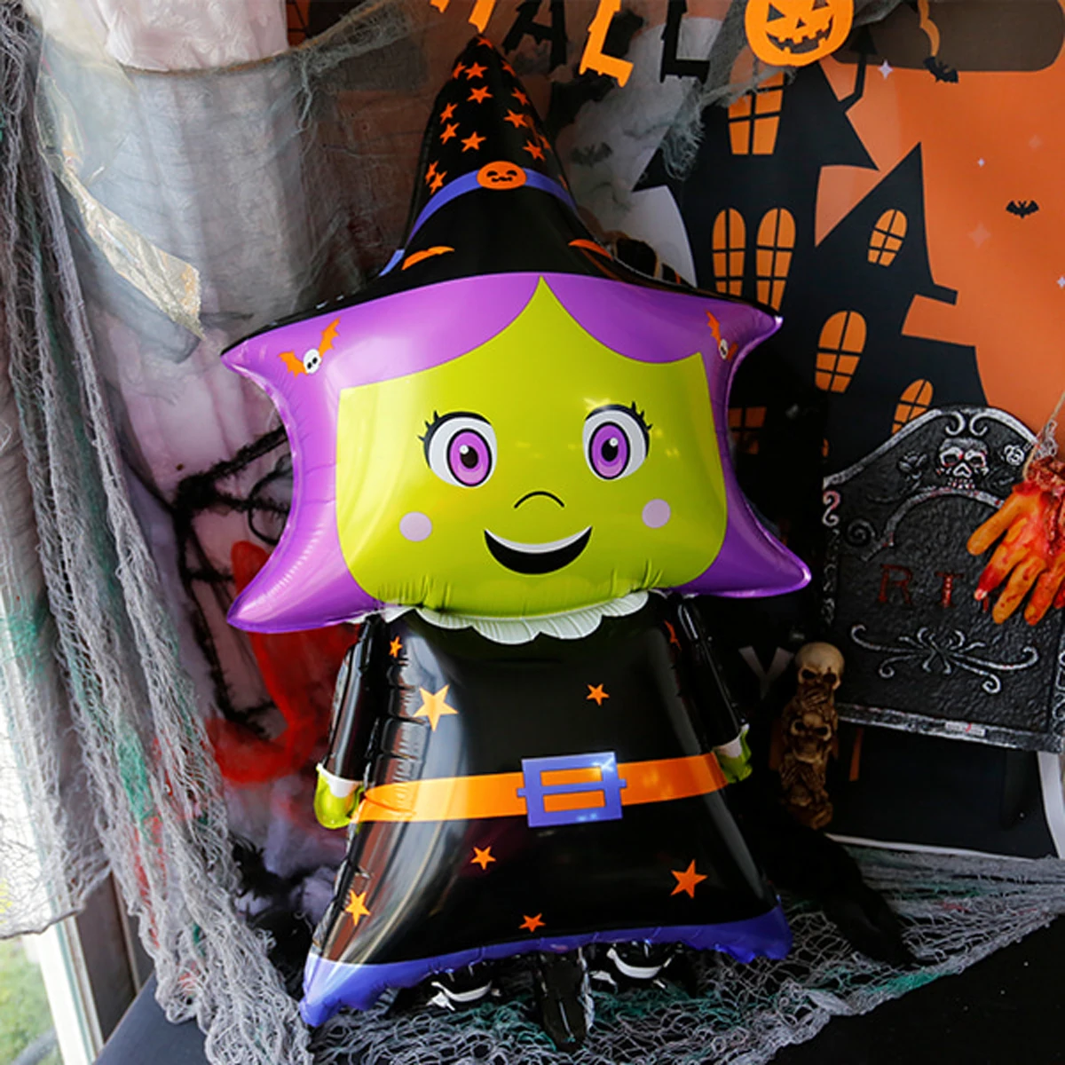 Mini-3D-Halloween-Balloon-Witch-Ghost-Bat-Cartoon-Aluminum-Film-Balloon ...