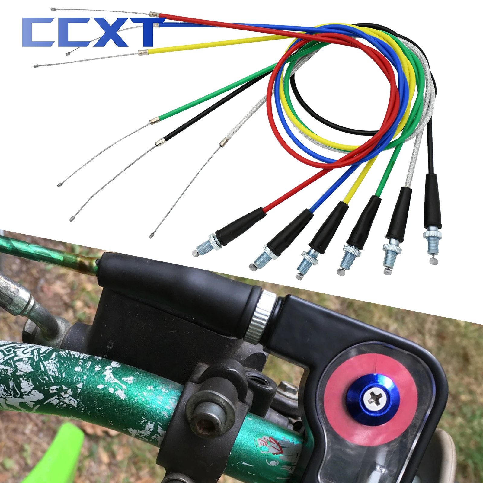 Motorcycle-990mm-1090mm-Accelerator-Throttle-Cable-Straight-Connection ...