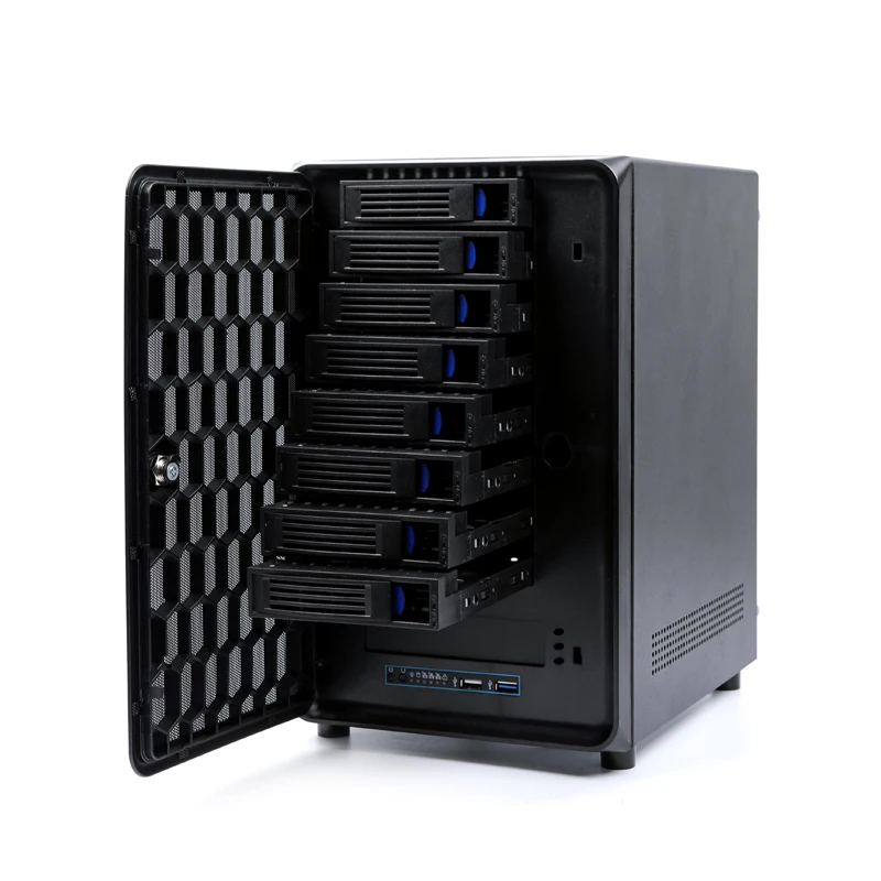 8-bay-NAS-chassis-8-bay-NAS-hot-swappable-ITX-mini-tower-home-network ...