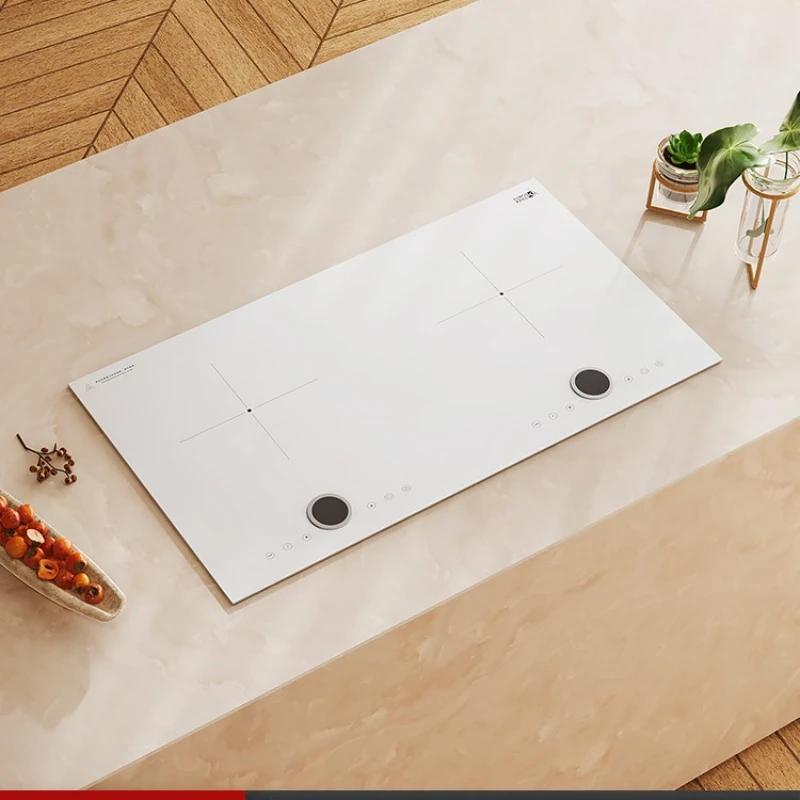 Zero-degree-white-induction-cooker-electric-ceramic-stove-embedded-dual ...