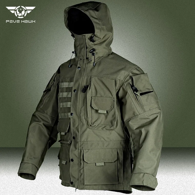 Waterproof-Tactical-Jacket-Men-Military-Outdoor-Multi-pocket-Wear ...