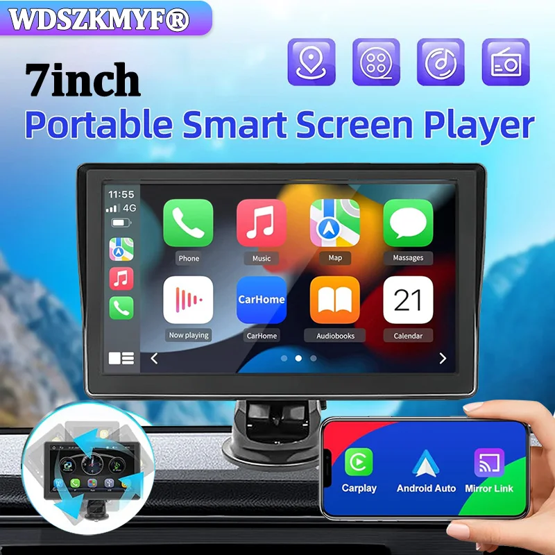 CarPlay-Android-Auto-Car-Radio-Multimedia-Video-Player-7inch-Portable ...