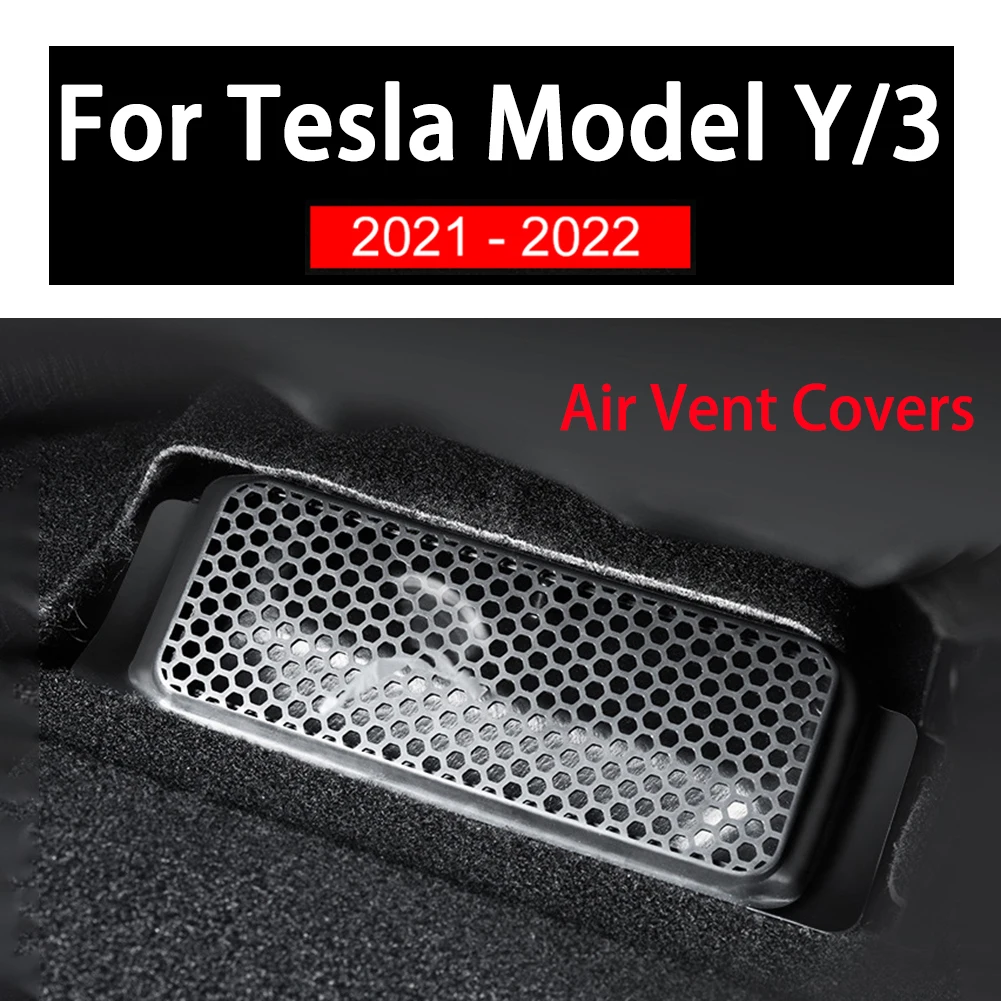 For-Tesla-Model-3-Y-2021-2022-Air-Vent-Anti-blocking-Dust-Cover-Under ...