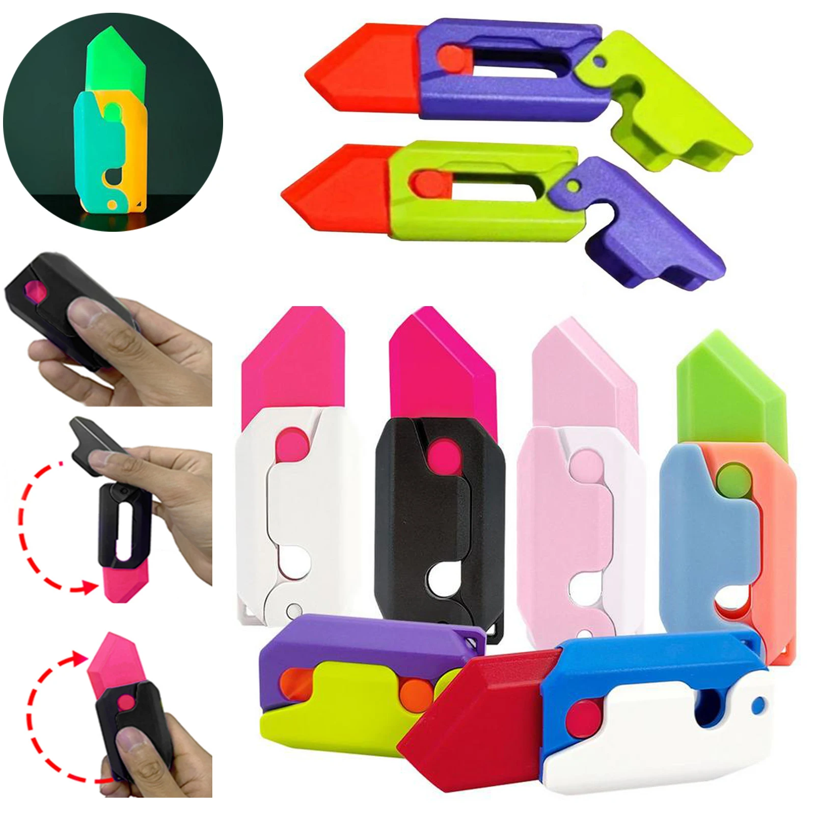 Gravity Folding Claw Knife Radish Knife 3d Printing Gravity Knife Small ...