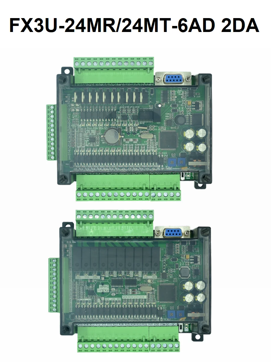 PLC-Industrial-Control-Board-FX3U-24MR-24MT-6AD-2DA-With-Base-Shell-High-Speed-Analog ...