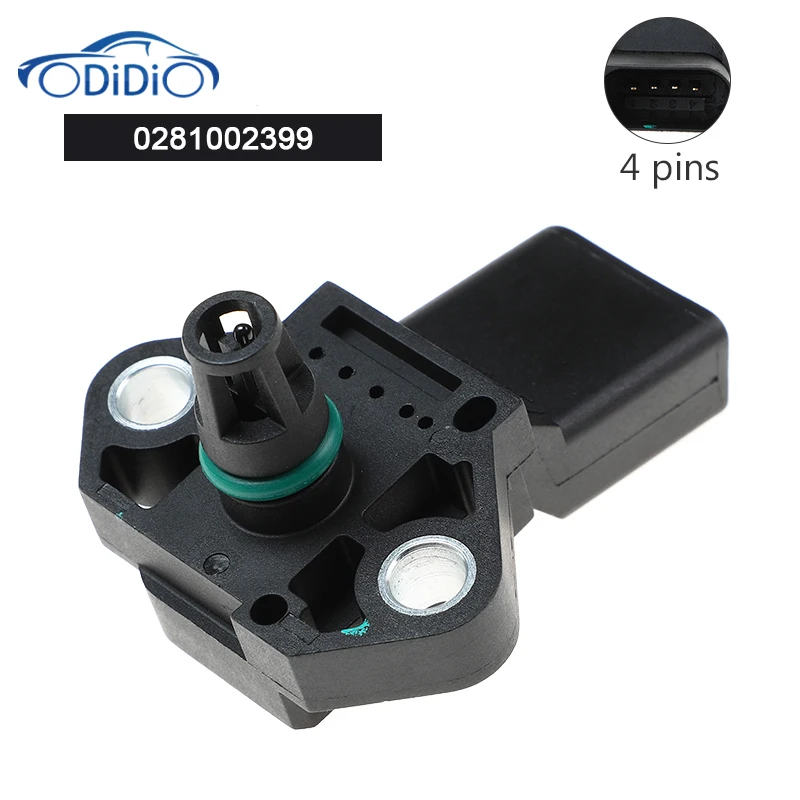 0281002399 4 Pins Map Manifold Pressure Sensor For Audi Vw Seat Jetta ...