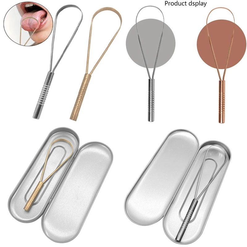 1PCS-Stainless-Steel-Tongue-Scraper-Metal-Tongue-Fresh-Breath-Cleaning ...