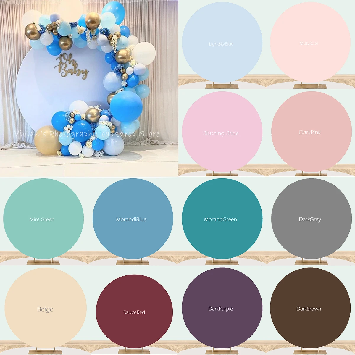 Round Backgrounds Party Circles | Background Stand Photography ...