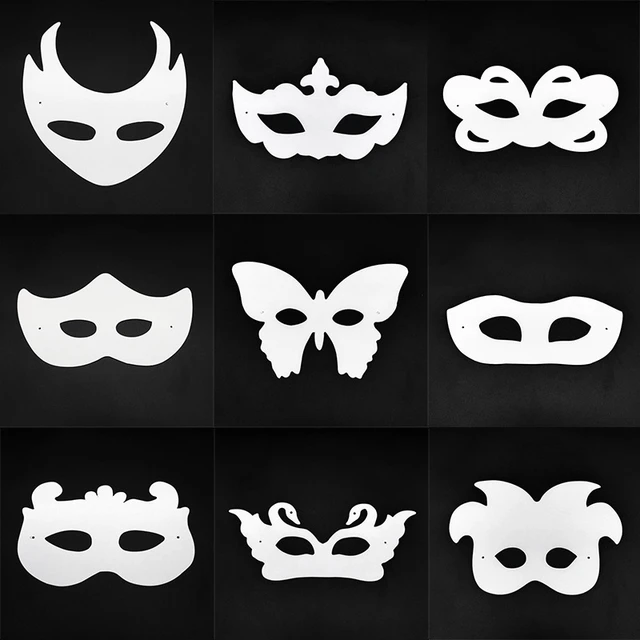 Full Face Paper Mask Template
