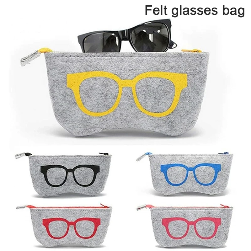 5-Colors-Unisex-Cosmetic-Bag-Portable-Wool-Felt-Cloth-Glasses-Bag ...