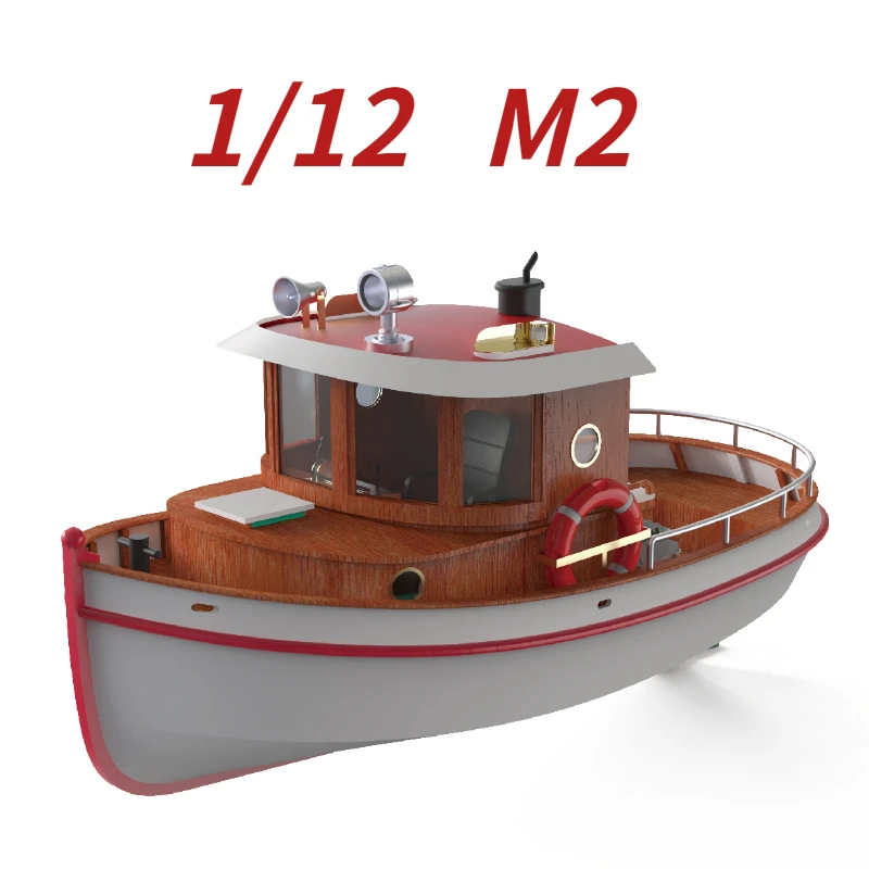 1-12Modeling-Kit-Yacht-Cute-Tug-M2-410mm-Wooden-Boat-Model-DIY-Assembly ...