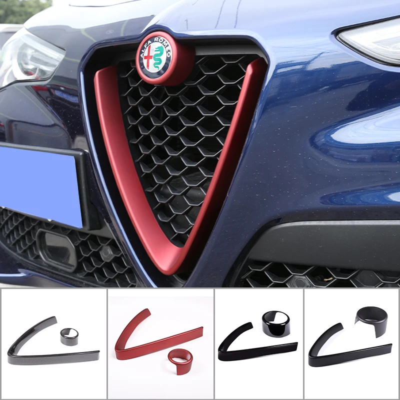 Carbon Fiber Style For Alfa Romeo Stelvio 2017-2020 Accessories Car ...