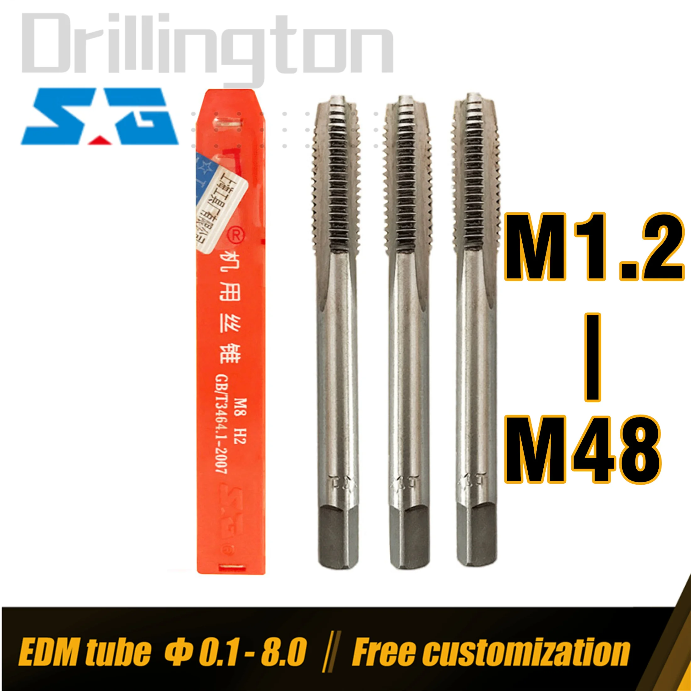 Genuine-SG-Machine-Tap-M1-2-to-M48-Metric-HSS-H2-Straight-Flute-Thread ...