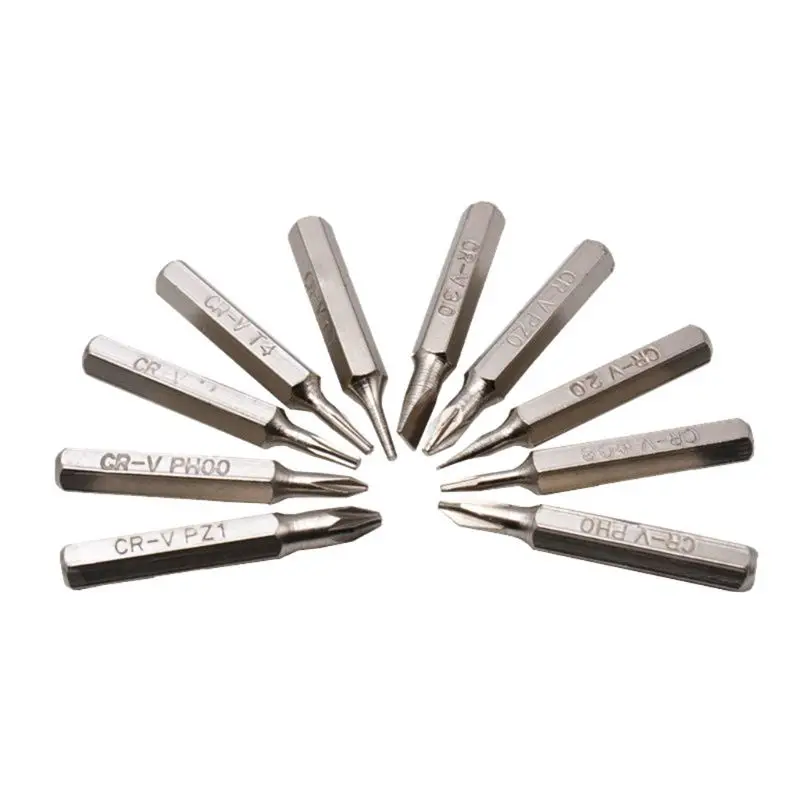 10pcs-28mm-Magnetic-CR-V-Precision-Screwdriver-Bit-Set-PH00-PH0-Z1-Z0-3 ...