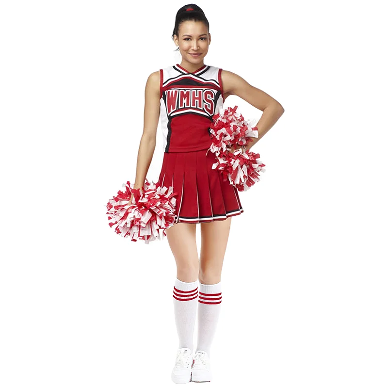 Traje-de-Cheerleader-Garota-do-col-gio-Glee-Club-Vestido-de-torcida ...