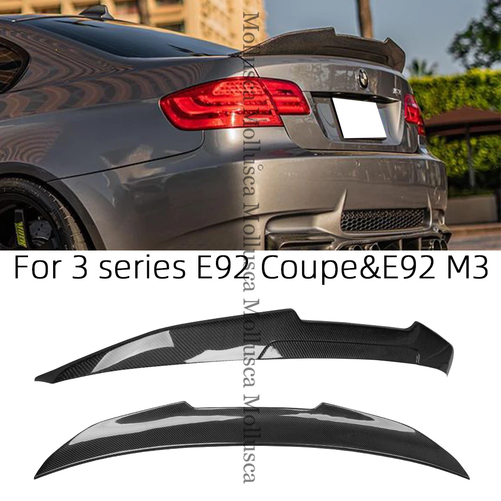For BMW 3 Series E92 Coupe&E92 M3 PSM Style Carbon fiber Rear Spoiler ...