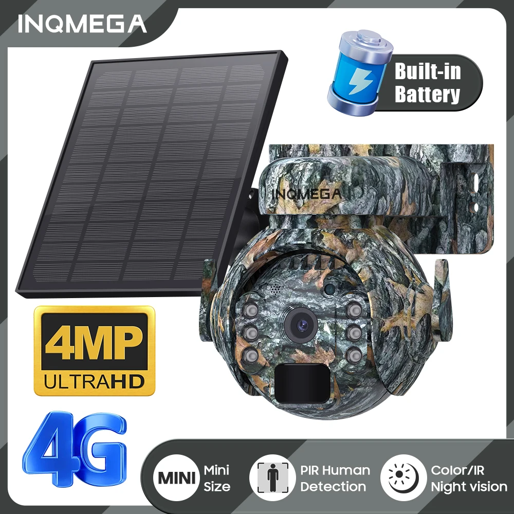 2K-4MP-Wifi-Solar-Camera-Camouflage-Mini-4G-sim-Solar-Battery-PTZ ...