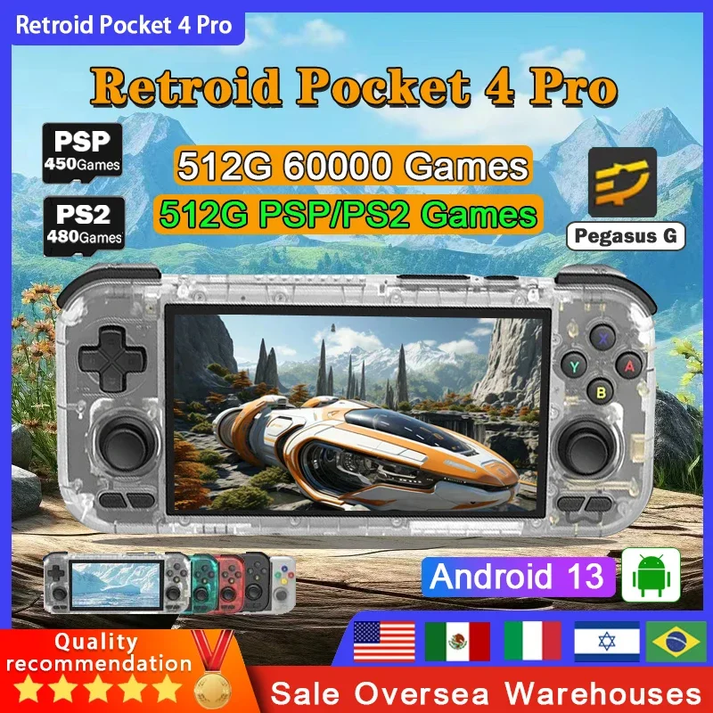 Retroid-Pocket-4-Pro-Handheld-Game-Console-4-7Inch-Touch-Screen-Android ...