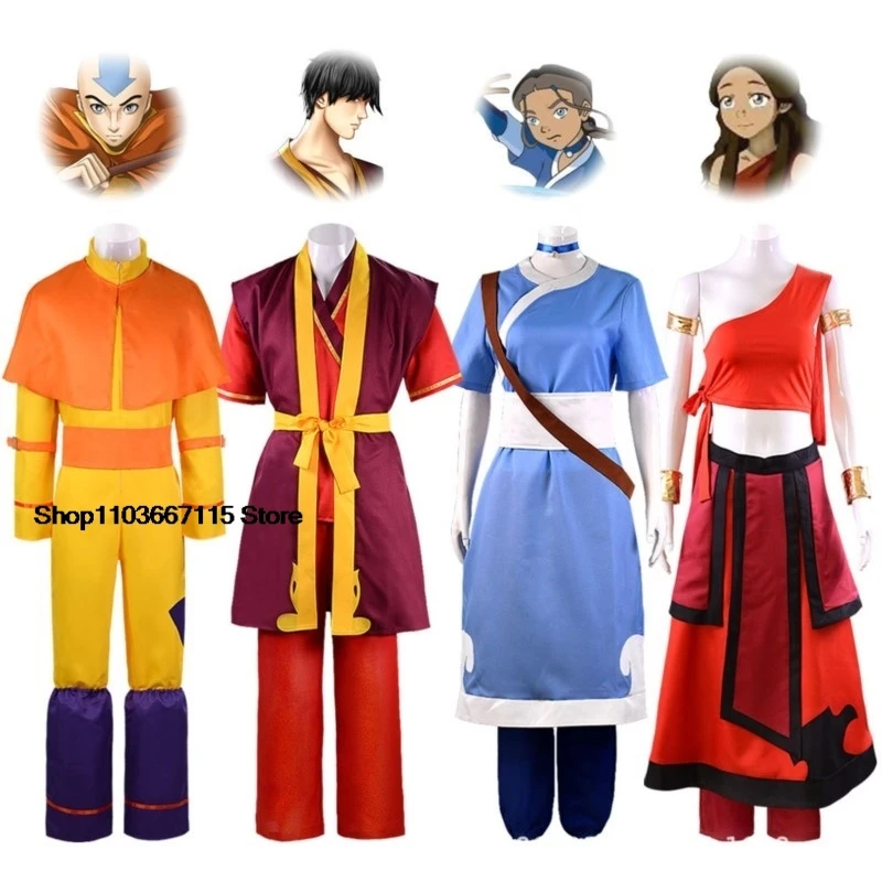 Aang-Adult-Costume-Halloween-Costumes-Woman-Cosplay-Wig-Avatar-The-Last ...