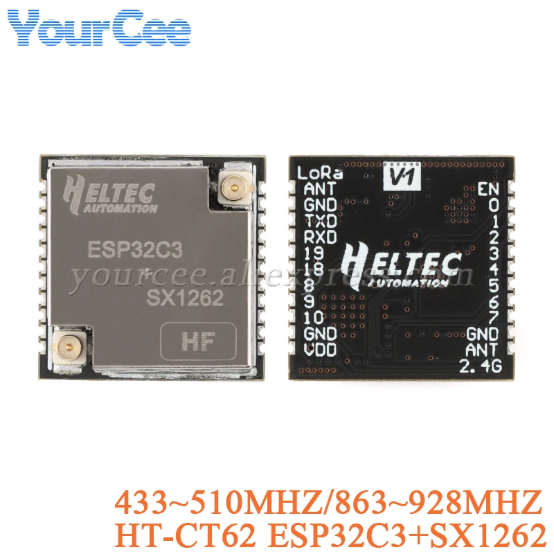 HT-CT62-ESP32C3-SX1262-Bluetooth-compatible-BLE-LoRa-LoRaWAN-Node-WiFi-Wireless-Module-433 ...