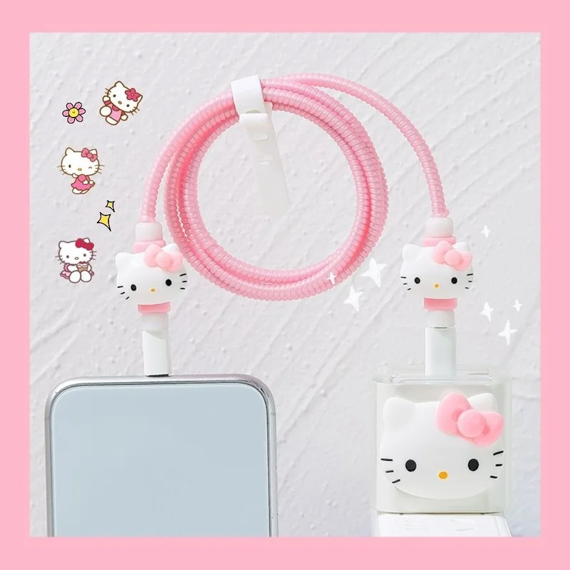 Hello-Kitty-Cable-Winder-Set-Usb-Cable-Stickers-Charger-Head-Case ...