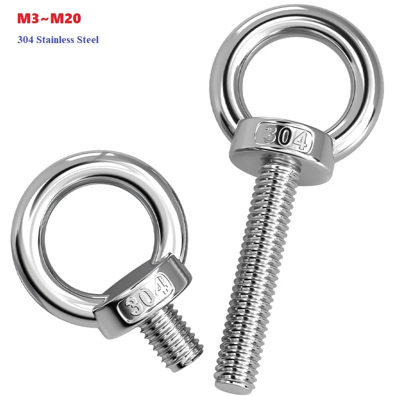 M3 M4 M5 M6 M8 M10 M12 M14 M16 M18 M20 304 Stainless Steel Marine ...
