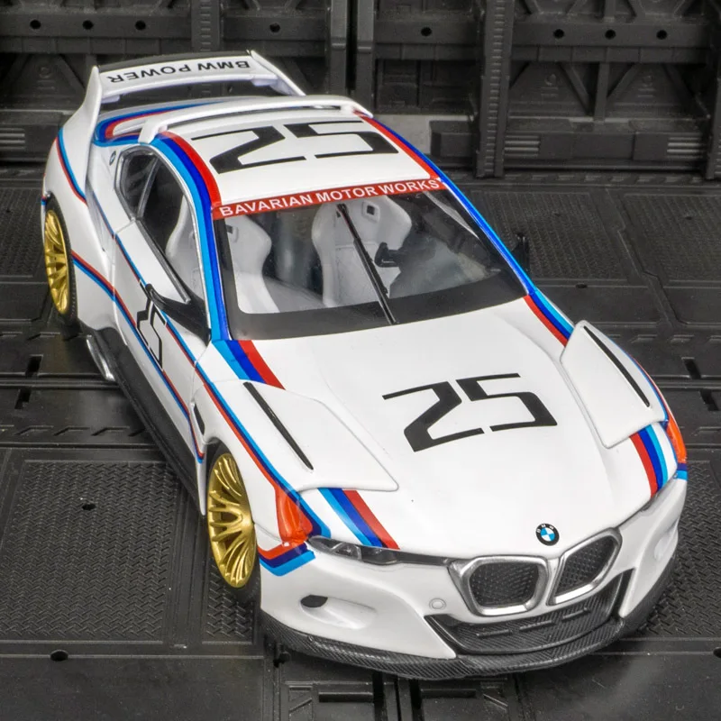 Esporte Racing Car Model Toy, 1:24, BMW 3.0 CSL Hommage R Le Mans ...