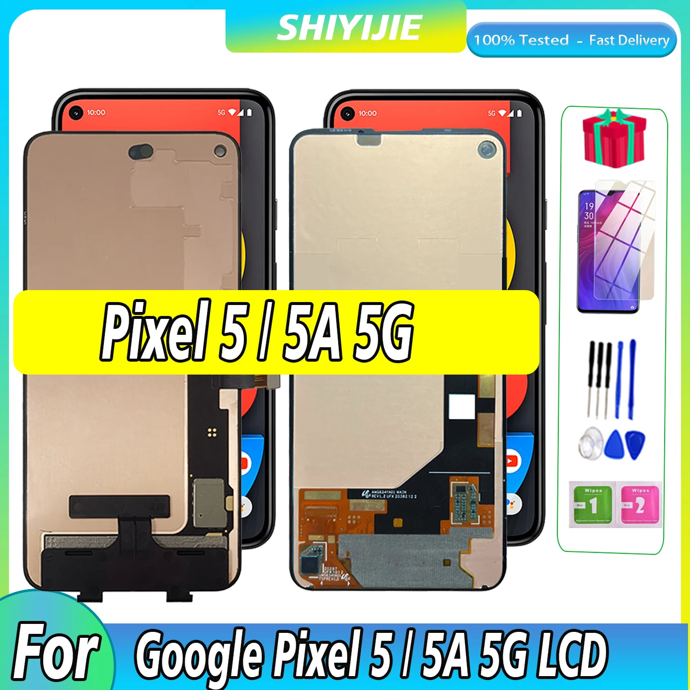 6-34-Original-For-Google-Pixel-5A-5G-LCD-Display-Touch-Screen-Pixel-5 ...