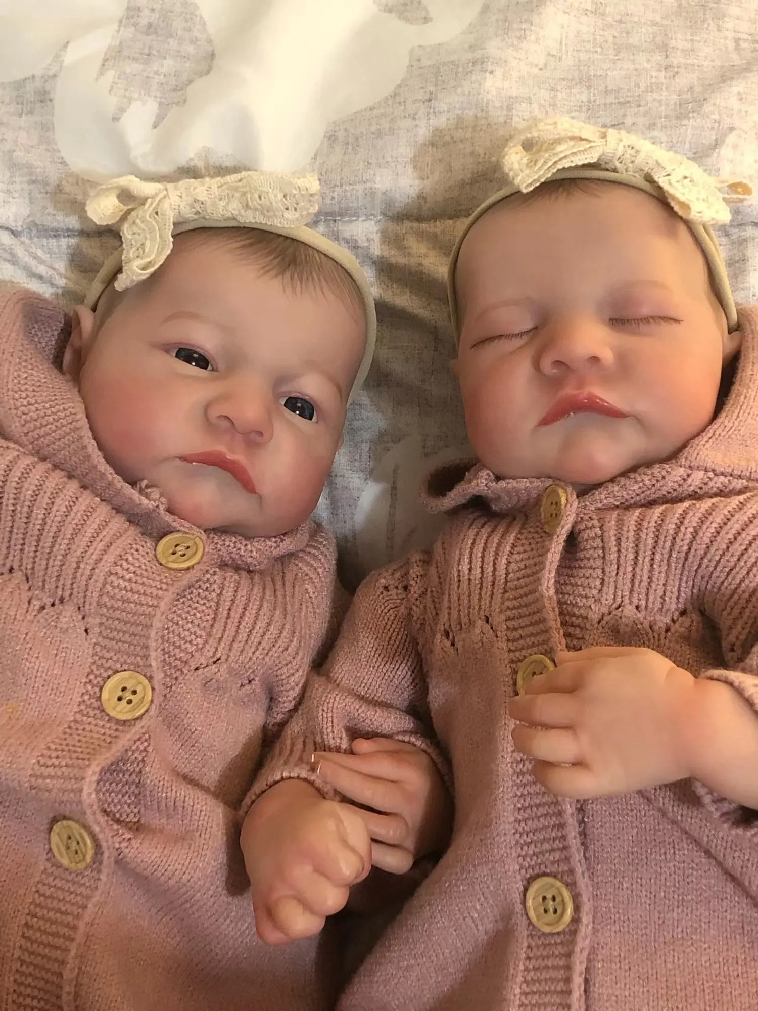NPK-19inch-Already-Painted-Finished-Reborn-Baby-Doll-Twins-Levi-Awake ...