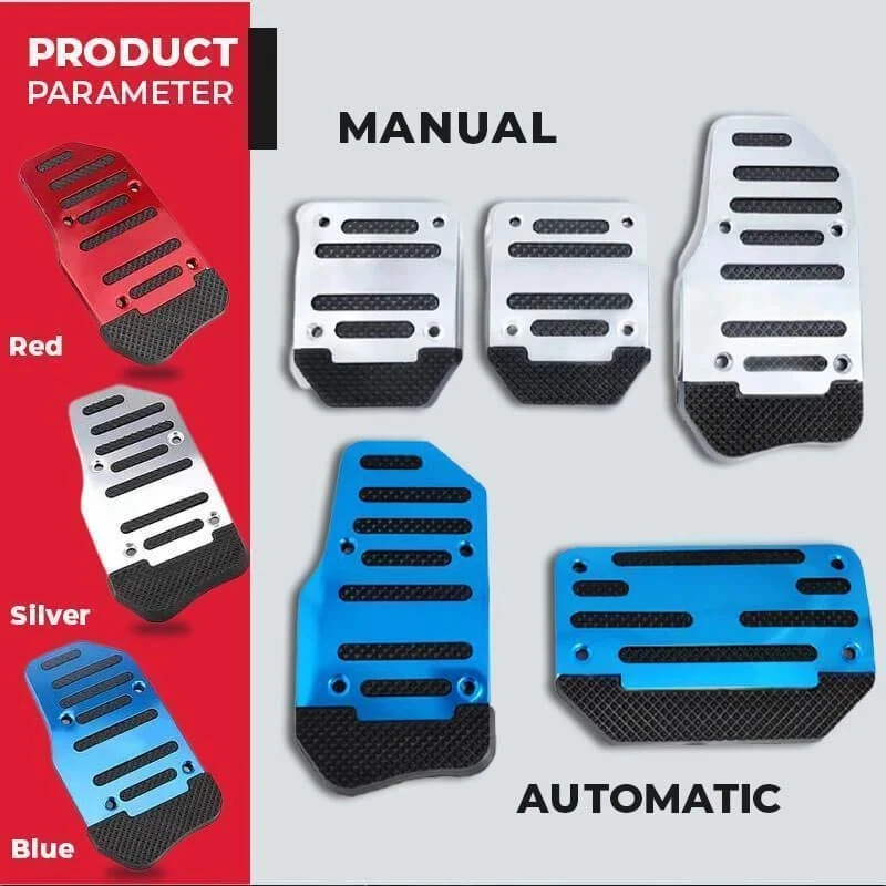 Car-Anti-skid-Foot-Pedal-Aluminium-Alloy-Non-slip-3Pcs-Automatic-Foot ...