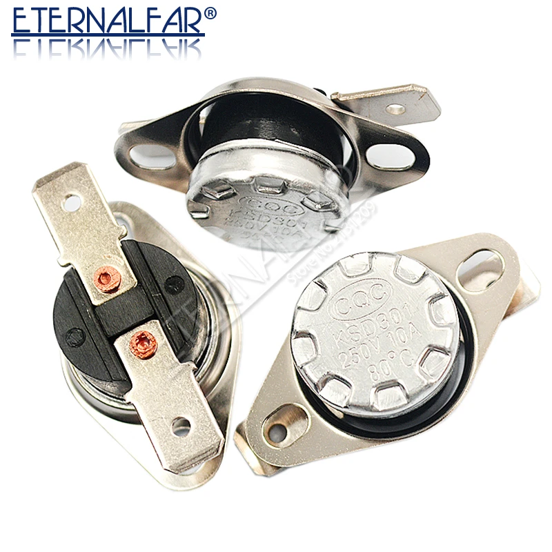 Ksd301 250v 10a Normal Closed Open Temperature Switch Thermal Control 40c 50c 70c 80c 90c 100c ...