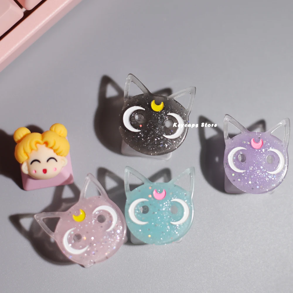 1Pc-Kawaii-Keycap-OEM-Profile-R4-ESC-Cartoon-Anime-Translucent-Cute ...