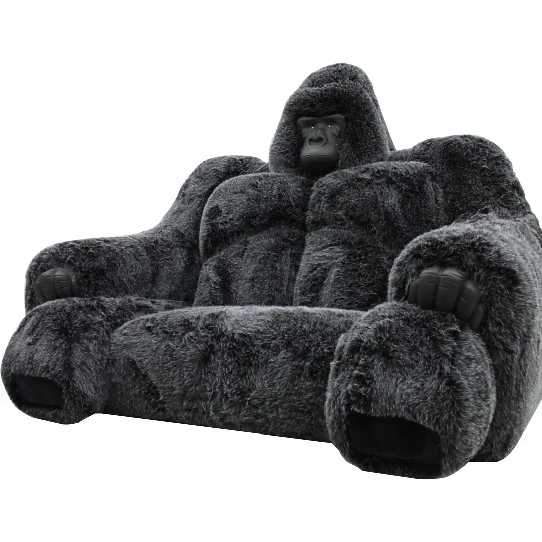 Gorilla-Chimpanzee-Animal-Designer-Cartoon-Sofa-Diamond-Orangutan-Sofa ...