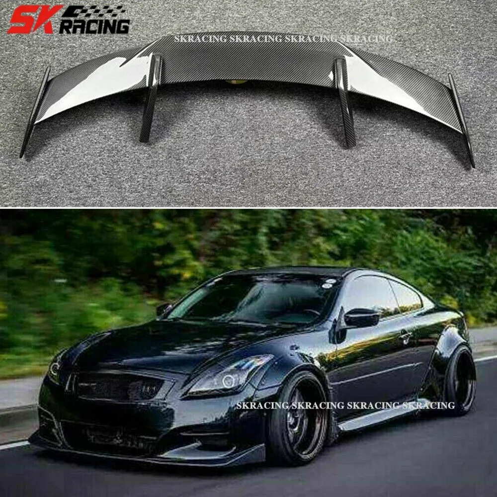 New-GT-Style-Real-Carbon-Fiber-Rear-Trunk-Spoiler-Tail-Racing-Wing-For ...