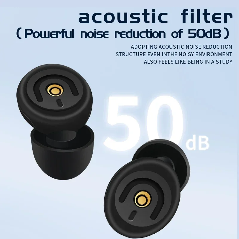 Anti-noise Sleep Soundproof Earplugs Noise Reduction Supplies Deep ...