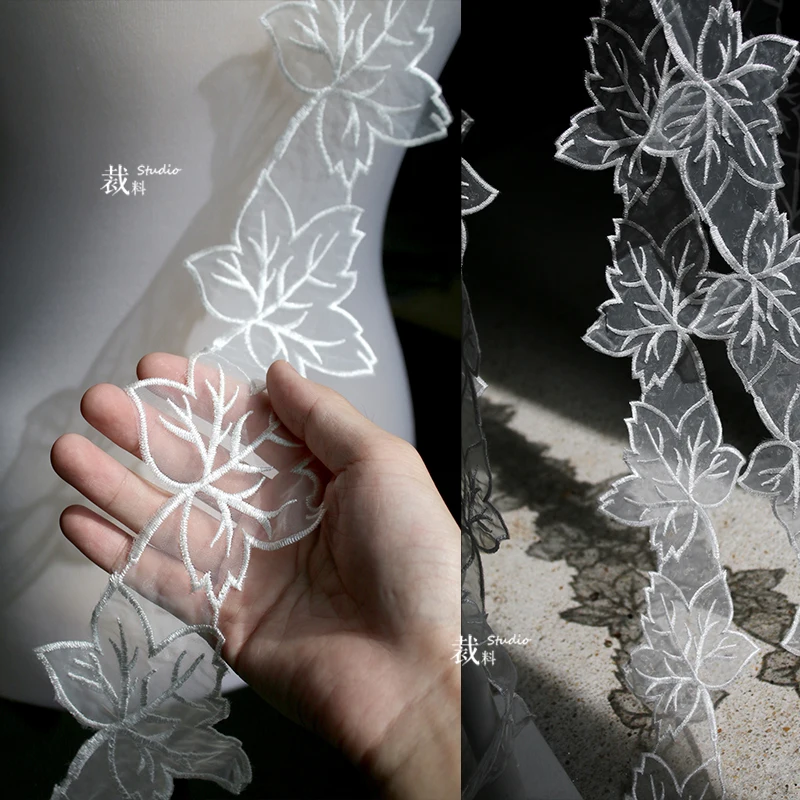 Maple-Lace-Trim-Fabric-Lace-Rustic-Small-Leaf-Dress-Decoration-Cuffs ...